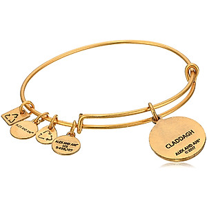 Alex and Ani Claddagh Rafaelian Gold Bangle Bracelet