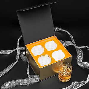 KANARS Whiskey Glasses Set of 4, 10 Oz Crystal Old Fashioned Whisky Tumblers for Bourbon, Scotch, Irish Whisky, Cocktails and Vodka, Whiskey Gift for Men Women