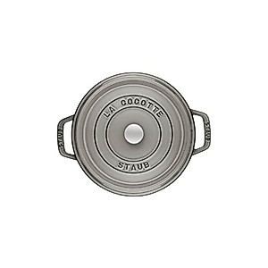 STAUB Mini Round Dutch Oven 0.75-Quart Graphite Grey (Stove)