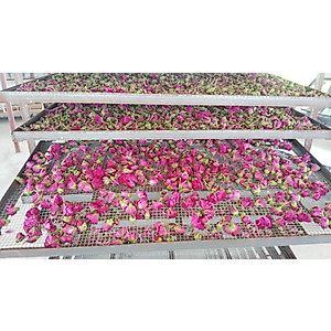 TooGet Fragrant Natural Red Rose Buds Rose Petals Organic Dried Flowers Wholesale, Culinary Food Grade - 4 OZ