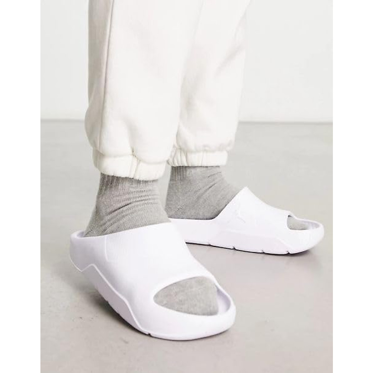 Nike Mens Air Jordan Post Slide White/White Size 11