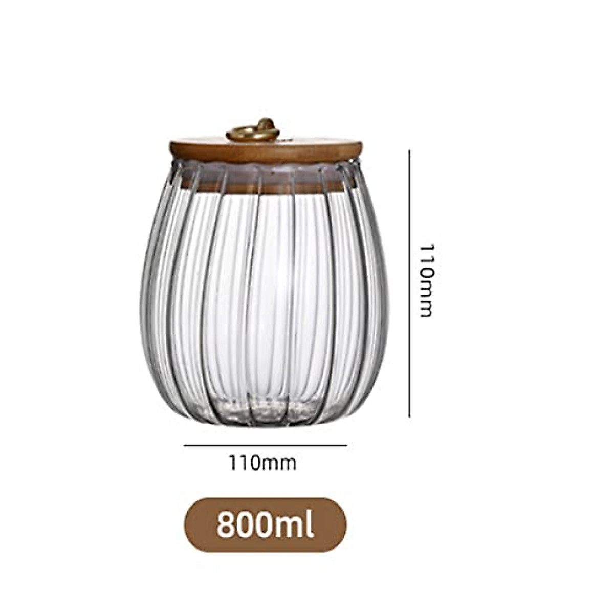 SLDMJFSZ Glass Food Storage Jars,with Cork Lid,Triangle 650ml/Cylinder 800ml Glass Storage Containers for Kitchen Tea Coffee Sugar,Cylinder 800ml