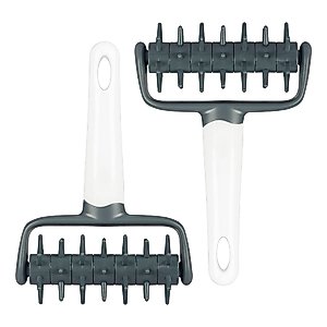 MIPAHI 2 Pieces Pizza Dough Roller, 4.65x7.09x1.97inch Dough Bubbling Killer, Time-saving Pizza Dough, Roller Tool For Pizza, Puff Pastry, Bread