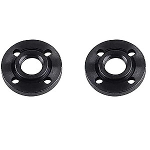 (2 Pack) N134467 Angle Grinder Nut Angle Grinder Hex Hole Flange Nuts Compatible with 636226-00 DWE402 DWE4012 DWE4120 Angle Grinder Replacement Parts - 5/8-11, black