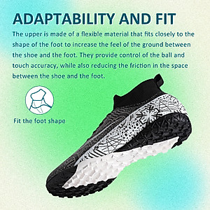 Soccer Cleats Mens Women Football Cleats for Big Boy Indoor Soccer Shoes Tacos de Futbol para Hombre Zapatos de Futbol para Hombre High Top Football Shoes Youth Futsal Shoes Football Boots TF