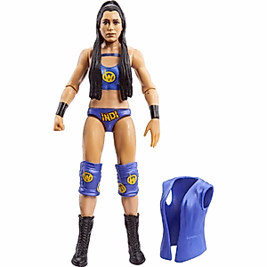 Mattel WWE Basic Action Figure, Indi Hartwell, Posable 6-inch Collectible for Ages 6 Years Old & Up