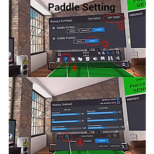 CNBEYOUNG Table Tennis Paddle Grip Handle Compatible with Quest 2 Touch Controllers, Professional Quest 2 Accessories for Better Experience to Play Eleven Table Tennis VR Game(Pair)