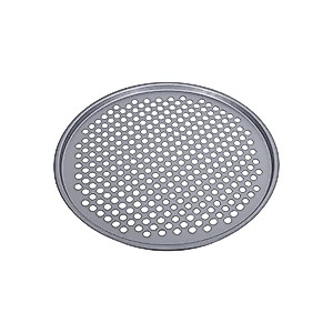 Baker's Secret Nonstick Pizza Crisper for Oven 14", Aluminized Steel Pizza Baking Pan with holes, 2 Layers Non-stick Coating For Easy Release, Dishwasher Safe Baking Supplies - Superb Collection