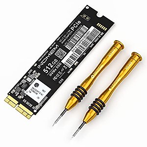INDMEM 512GB NVMe PCIe SSD 3D TLC NAND Flash Hard Drive Disk 512G Only for Late 2013 - Mid 2015 MacBook Pro, Mid 2013-2017 MacBook Air, Late 2013-2017 iMac, Late 2013 Mac Pro, Late 2014 Mac Mini