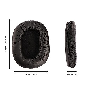 Pair of Ear Pads Leather Foam Replacement Ear Cushions Earmuff Repair Part Compatible with Sony MDR-7506 MDR-V6 MDR-CD900ST Headphone