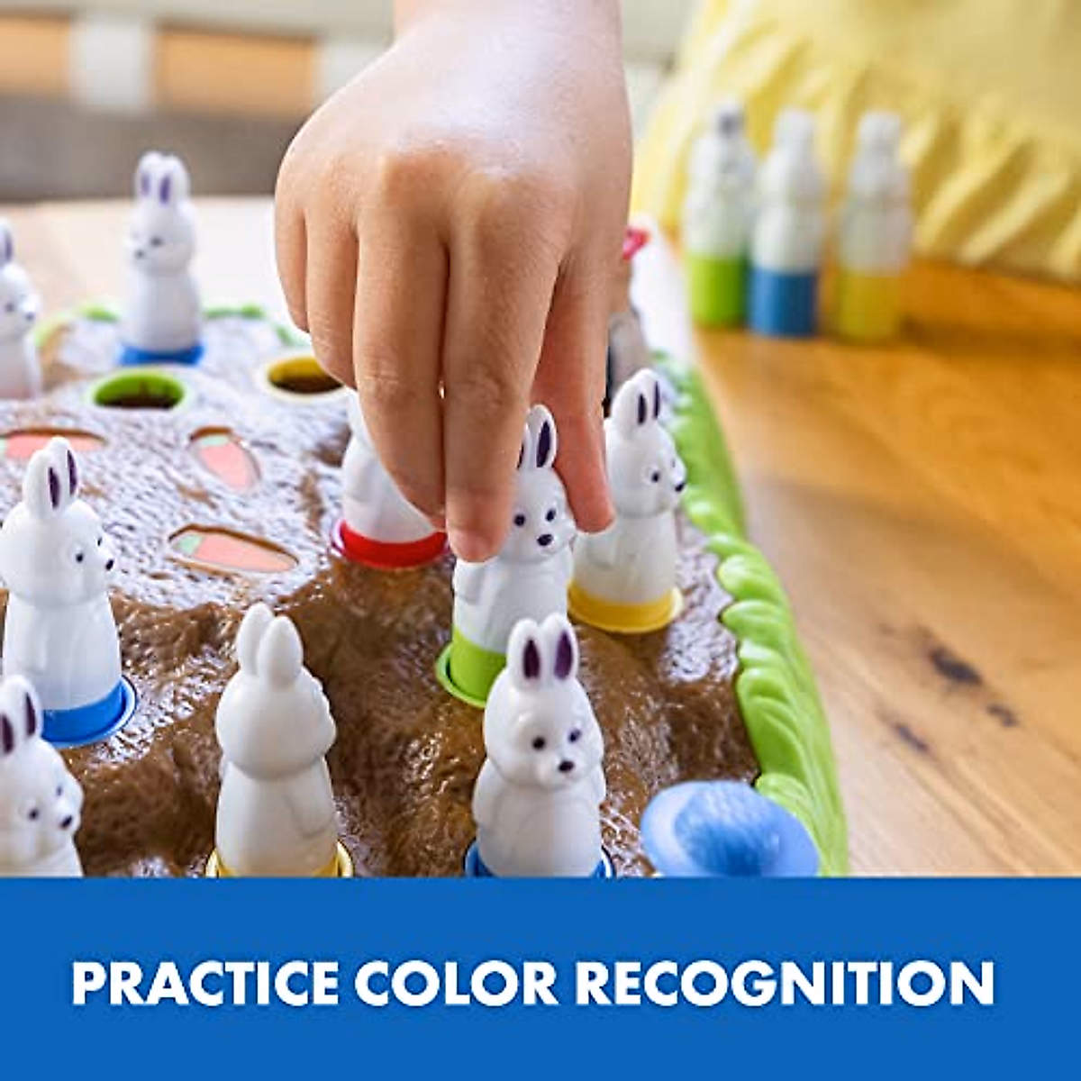 Educational Insights Bunny Hop: Memory & Color Recognition Preschool & Toddler Game, 2-4 Players, Gift for Kids Ages 4+