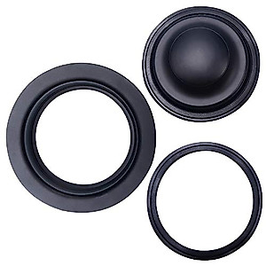 Kitchen Sink Flange Stopper Black - Universal Garbage Disposal Flange for Fit 3-1/2 Inch Standard Sink Drain Hole, Sink Flange Replacement Accessories