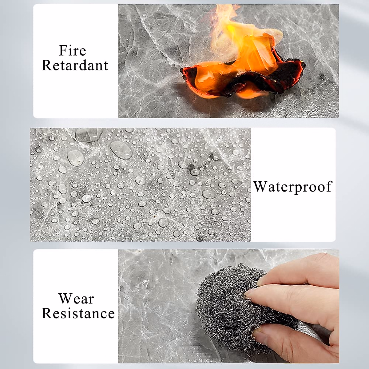 Norine Peel and Stick Floor Tile 12 x 12 Inch Self Adhesive Marble Vinyl Flooring Waterproof Removable Sticker Tiles for Bedroom Bathroom Kitchen, 10 Pack