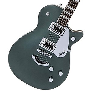 Gretsch G5220 Electromatic Jet BT Jade Grey Metallic w/V-Stoptail & Black Top Broad'Tron Pickups