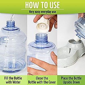 Zone Tech - Premium Quality Durable Self-Dispensing Gravity 3.7 Liters Pet Waterer