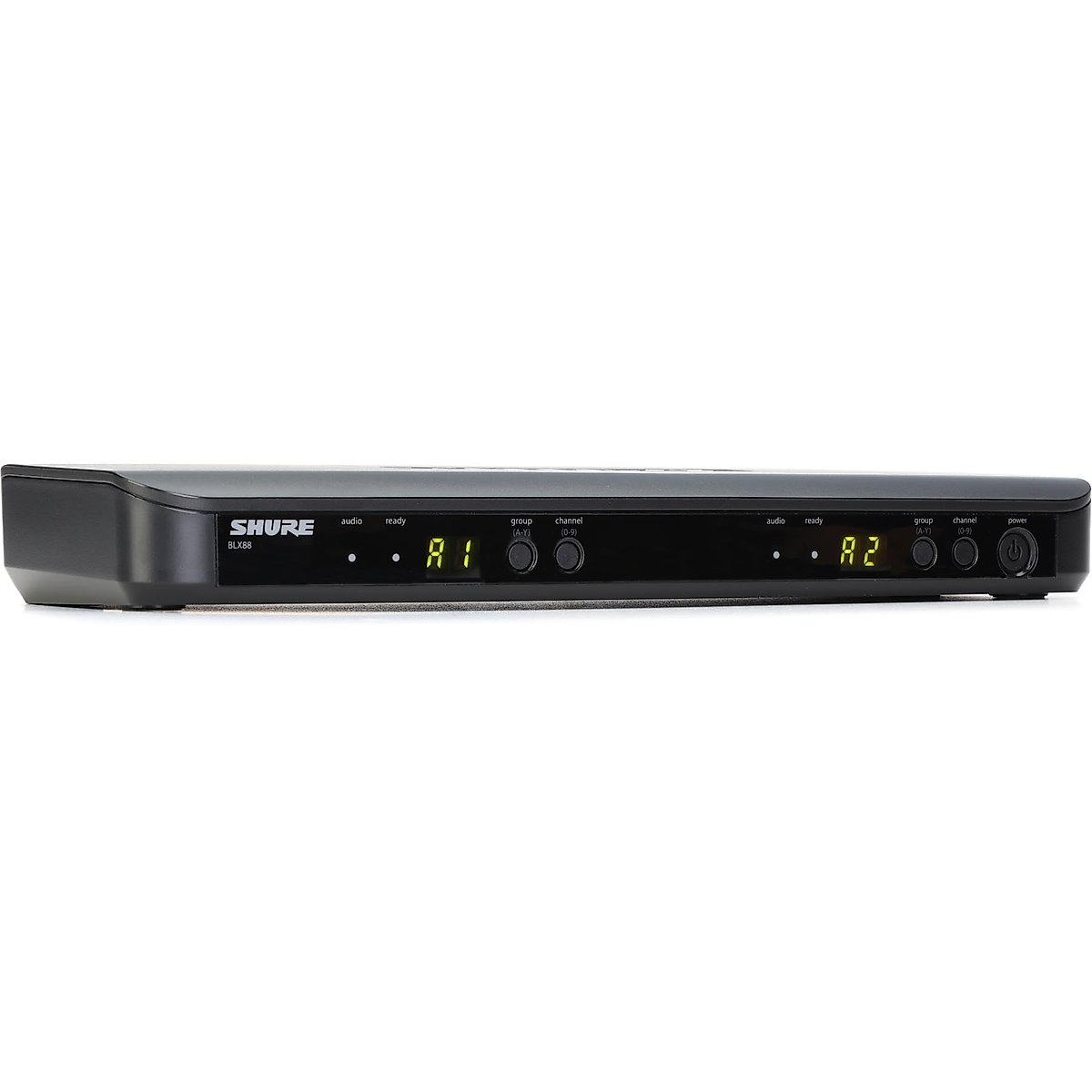 Shure BLX88 Dual Channel Wireless Receiver with Frequency QuickScan, Audio Status Indicator LED, XLR and 1/4-inch Outputs - for use with BLX Wireless Systems (Transmitters Sold Separately) | H9 Band