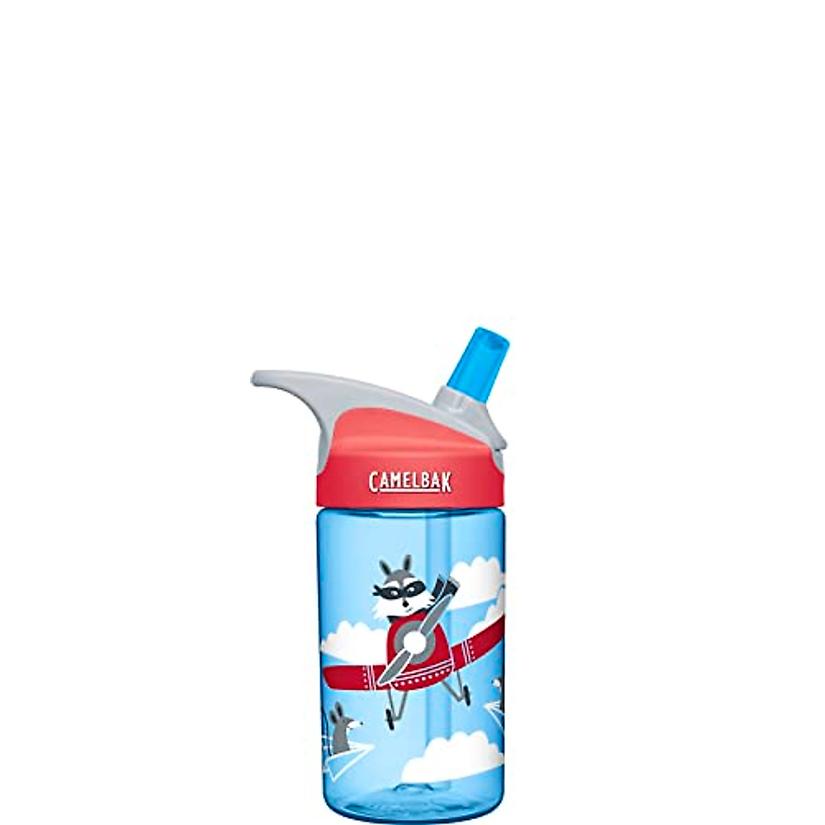 CamelBak eddy Kids Water Bottle - CamelBak Kids Big Bite Valve - Spill Proof - Water Bottle For Kids - BPA-Free Water Bottle - 12oz, Airplane Bandits
