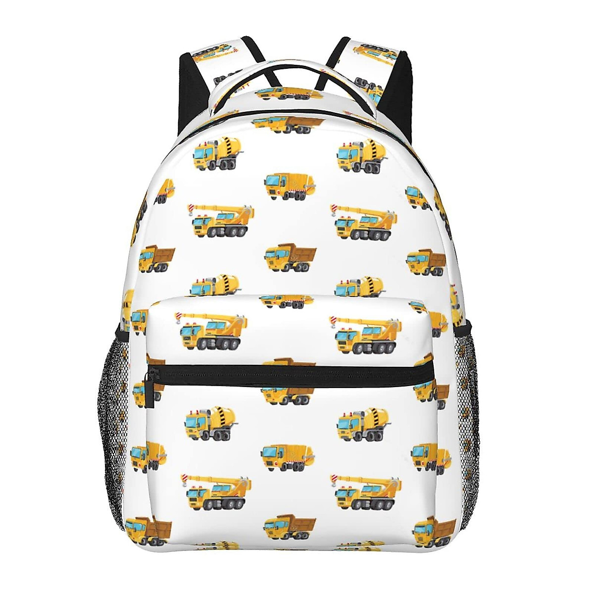 MANQINF Funny Cars Backpack Cute Laptop Bag Truck Lightweight Daypack Backpack Crane Bag Tablet Bag Cute Bag