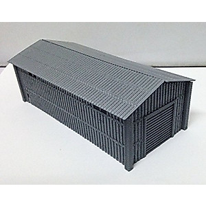 Outland Models Train Large Metal Style Shed for Warehouse/Factory N Scale