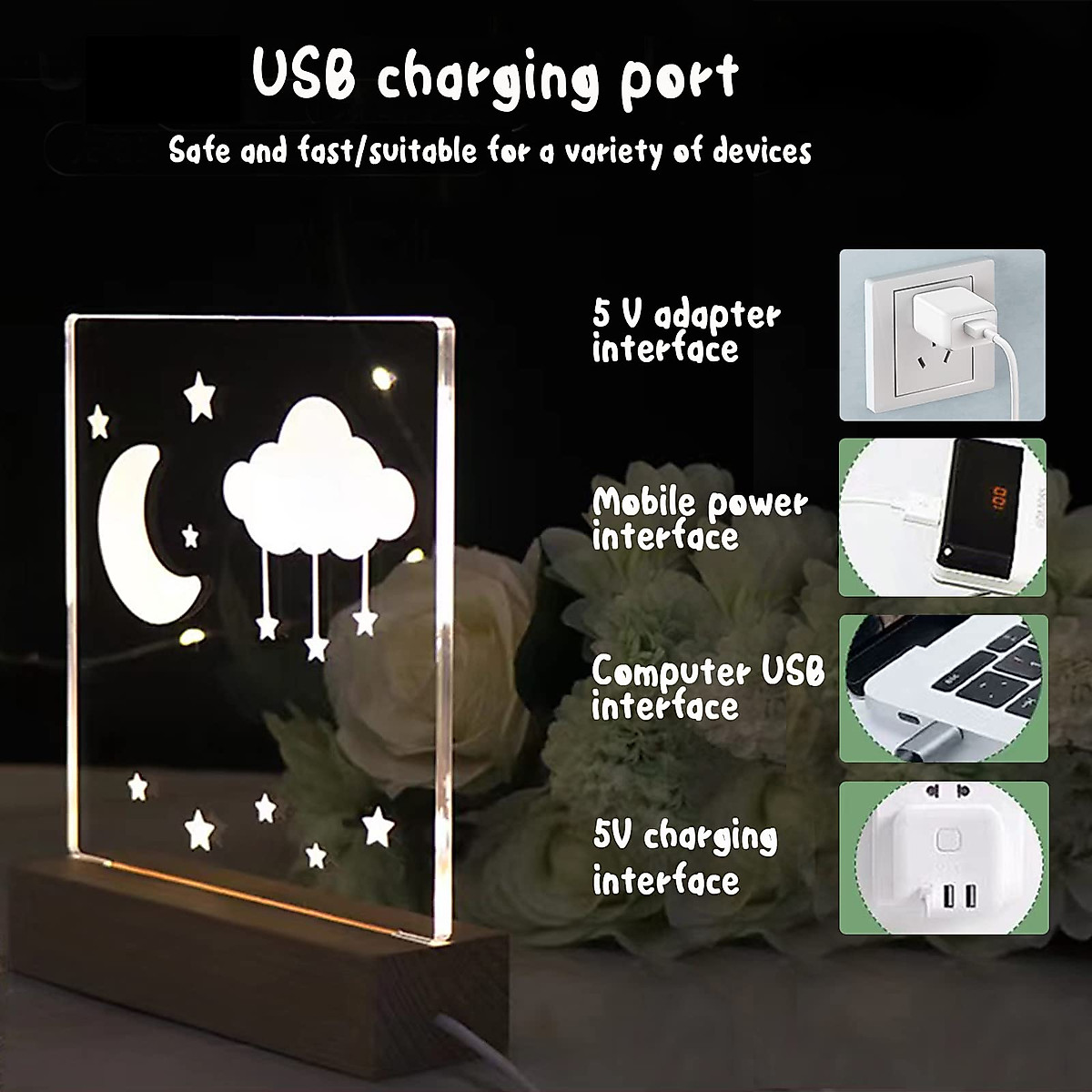 chopie Rocket Night Light,Personalized Night Light,Space Ship Night Light,Kids Bedroom,Nursery Night Light,Gift for Son,Creative Kids Bedroom Bedside Lamp Decoration Best Gifts for Boys & Girls