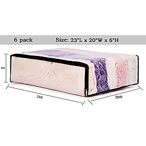 DoYiKe Clear Vinyl Zippered Storage Bags with Zipper for Blanket, Pillow, Quilts, Clothes, Bedding, Sweater, Clothing