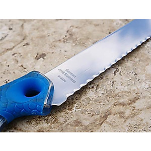 Cuda 6-Piece Fish Fillet Knife Set with Knife Sharpener (18133),Blue