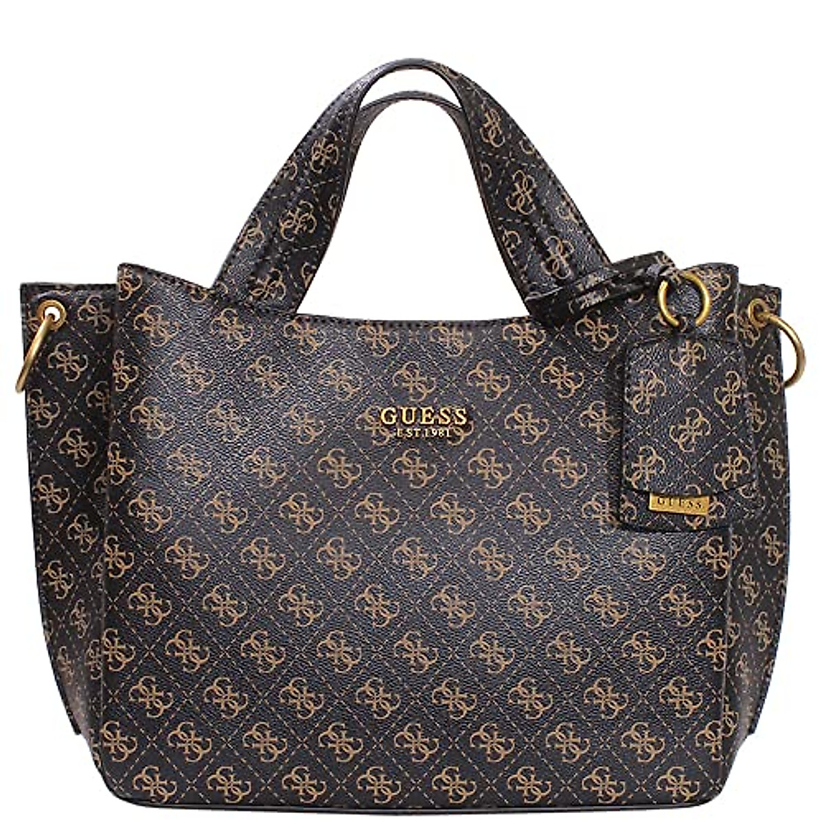 GUESS Zed Girlfriend Carryall, Brown Logo