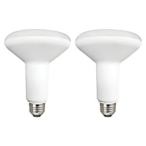 TCP L8BR30D1527K2 LED 65 Watt Equivalent Dimmable Light Bulbs, BR30 Shape, Floodlights, 2 Count (Pack of 1), Soft White (2700K)