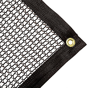 Be Cool Solutions 30% Black Outdoor Sun Shade Canopy: UV Protection Shade Cloth| Lightweight, Easy Setup Mesh Canopy Cover with Grommets| Sturdy, Durable Shade Fabric for Garden, Patio & Porch 12'x12'