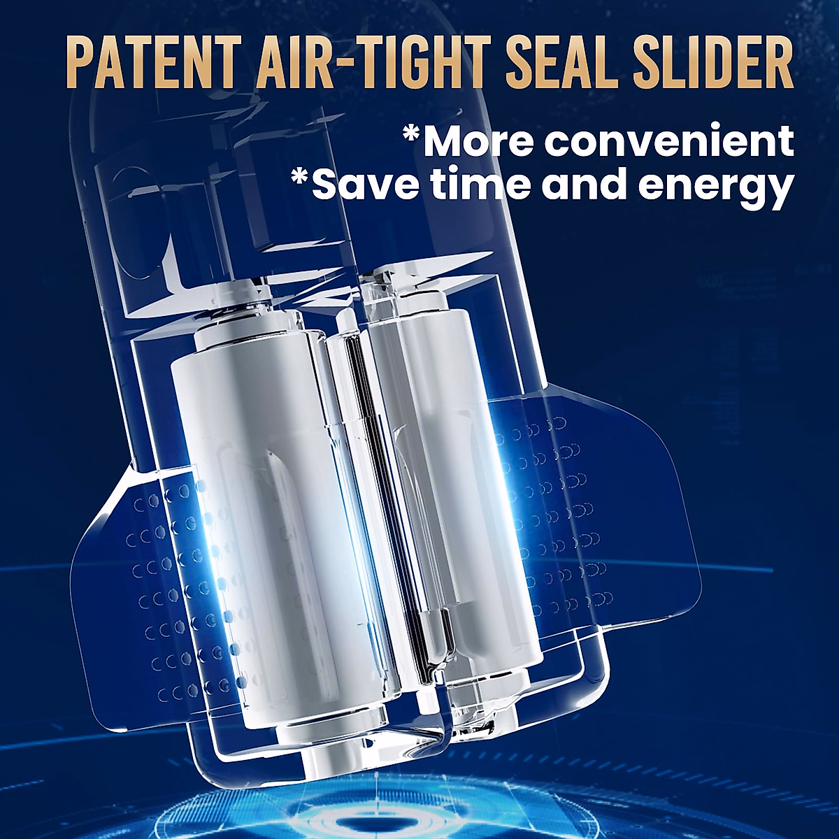 TAILI Rolling Slide Clip for Vacuum Storage Bags, Slide Seal Accessories for Space Saver Bags, Plastic Heavy Seal Grip, Air Tight Seal