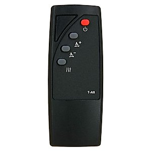 Compatible with Twin Star ChimneyFree ClassicFlame Dura flame Fireplace Stove Heater Infrared Remote Control P130 DFI-3108-01 DFI-3108-02 DFI-3108-03 DFI-3108-04 DFI-3108-05 DFS-750-1 DFS-750-6 (T-A8)