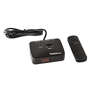 Five Star Outdoor Antenna HD TV Up to 200 Miles Range with Motorized 360 Degree Rotation, UHF/VHF/FM Radio with Infrared Remote Control Advanced Design with Installation Kit & Jpole