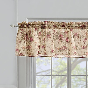 Greenland Home Antique Rose Valance, 84 by 21-Inch
