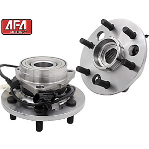 Afa Motors 515024 Front Wheel Bearing Hub Assembly 4WD Replacement for Chevrolet K1500 K2500 Suburban Tahoe, GMC K1500 K2500 Suburban Yukon, Cadillac Escalade Hub Bearing 6 Lugs 2 Pack