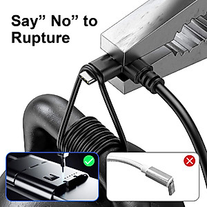 Uiwhsow Link Cable 16ft/5m Compatible for Oculus Quest 2, USB3.0 A to USB Type C Cable Braided 90 Degree 5Gbps Fast Data Transfer USB C Charging Cable for Oculus Quest /2, Virtual Reality Headset