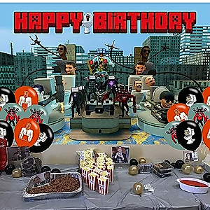 𝓢𝓴𝓲𝓫𝓲𝓭𝓲 𝓣𝓸𝓲𝓵𝓮𝓽 Birthday Party Backdrop,𝓢𝓴𝓲𝓫𝓲𝓭𝓲 𝓣𝓸𝓲𝓵𝓮𝓽 Birthday Party Decoration, 𝓢𝓴𝓲𝓫𝓲𝓭𝓲 Theme Birthday Banner Shoot