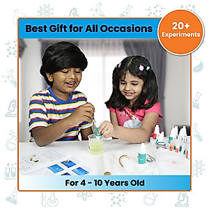 Butterfly Edufields Science Experiment & 20+ Chemistry Lab Kit for kids Ages 4-5-7-8-10 | STEM Toy gift & Fun Educational Projects for boys and girls ages 4+ yrs