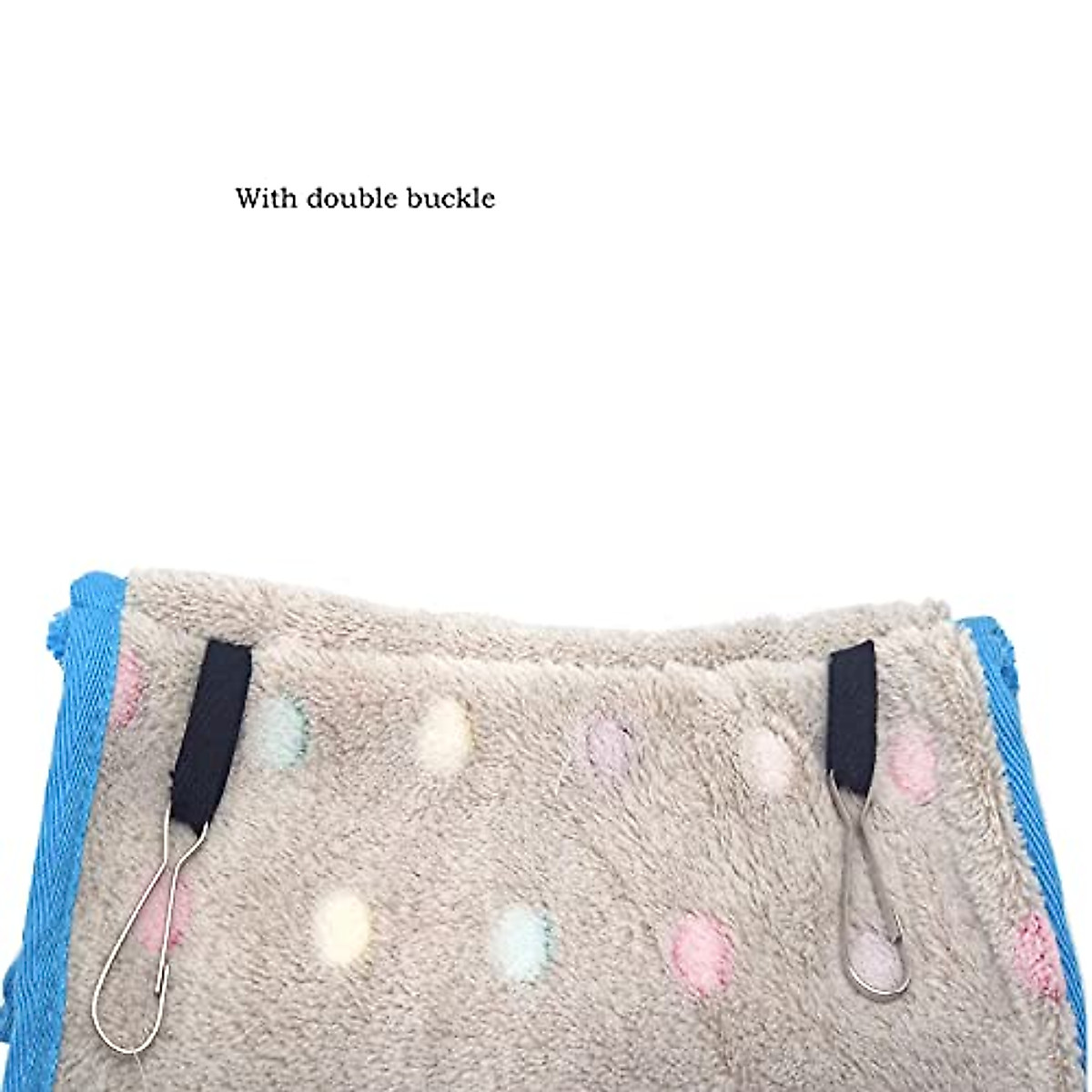 QINGSHENG 1pcs Parrot Nest Plush Snuggle Bird,Bird Nest House Bed,Parrot Finch Cage Snuggle Hut Hideaway(22x14x18cm/8.6x5.5x7in)