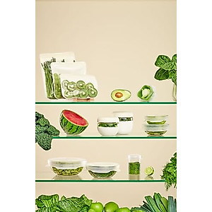 W&P Sustainable Kitchen Set, 14 Pieces (Seal Tight Bowls, Silicone Bags, Stretch Lids & Stretch Wrap) Non-Toxic, Microwave-Safe, Dishwasher-Safe