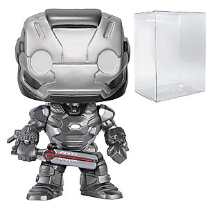 POP Marvel: Captain America 3: Civil War - War Machine Funko Pop! Vinyl Figure (Bundled with Compatible Pop Box Protector Case), Multicolored, 3.75 inches