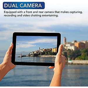 Hyundai HyTab Plus Tablet 8LB1 8" FHD Android Tablet IPS Display, Quad-Core Processor, Camera, WiFi & LTE,32GB Storage,2GB RAM Android 10 Go Edition - Black