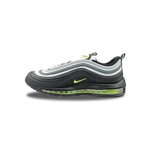 Nike Men's Air Max 97 shoes, Pure Platinum/Volt-black-white, 12.5