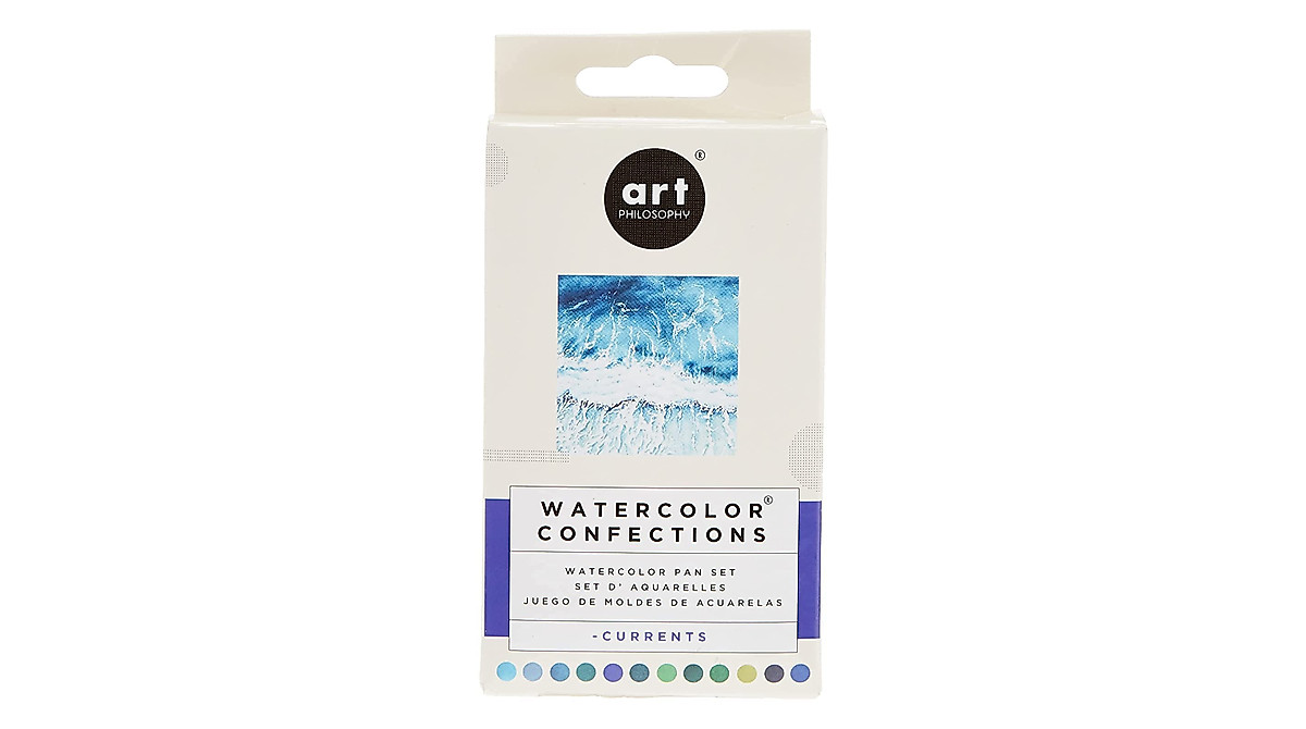 Prima Confections Watercolor Pans - 12 Colors for Creative Painting