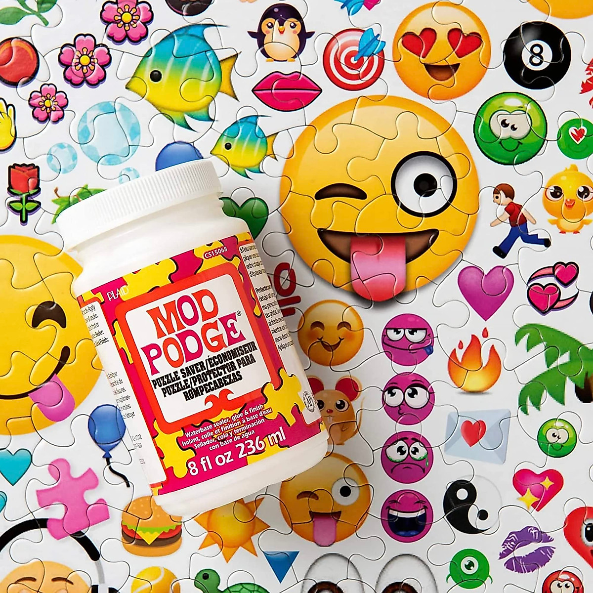 Mod Podge Puzzle Saver Glue Kit, Adhesive Brushes for Jigsaw Puzzles, Boards, Mats, Pixiss Accessory Kit with Glue Spreaders, Gloves, Brushes, Palette Knife Set