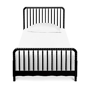 DaVinci Jenny Lind Twin-Bed with Wood Spindle Posts in Ebony-Mattress Support Slats Included