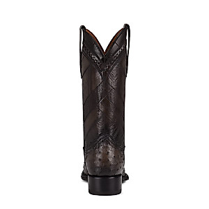 Cuadra Men's Cowboy Boot in Genuine Ostrich Leather Brown, 1B2FA1, Size 10.5