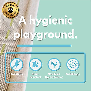 IVI Playhouse 3D Montessori Play Mat, Non-Toxic, Stain Resistant, Educational Activity Toys for Girls