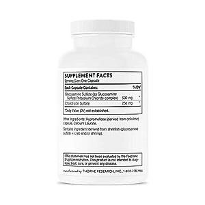 Thorne Glucosamine & Chondroitin - Support to Maintain Healthy Joint Function and Mobility - 90 Capsules