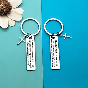 Godparent Gift from Godchild Godmother Proposal Gift Christening Gift First Communion Keychain for Godmother Godfather Godparents Announcement Gift Appreciation Godparent Gift Fathers Mothers Day Gift