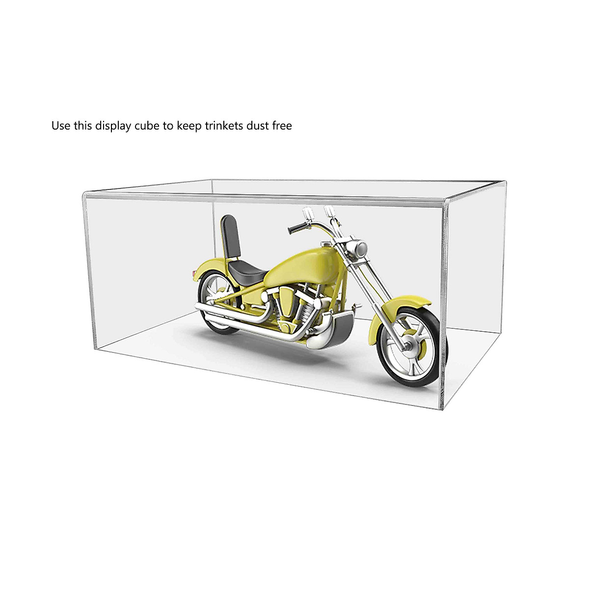 20" x 12" x 9" Acrylic Display Riser Box with One Open Side No Lid Versatile Clear Rectangular Retail Product Platform and Merchandise Storage Bin by Marketing Holders